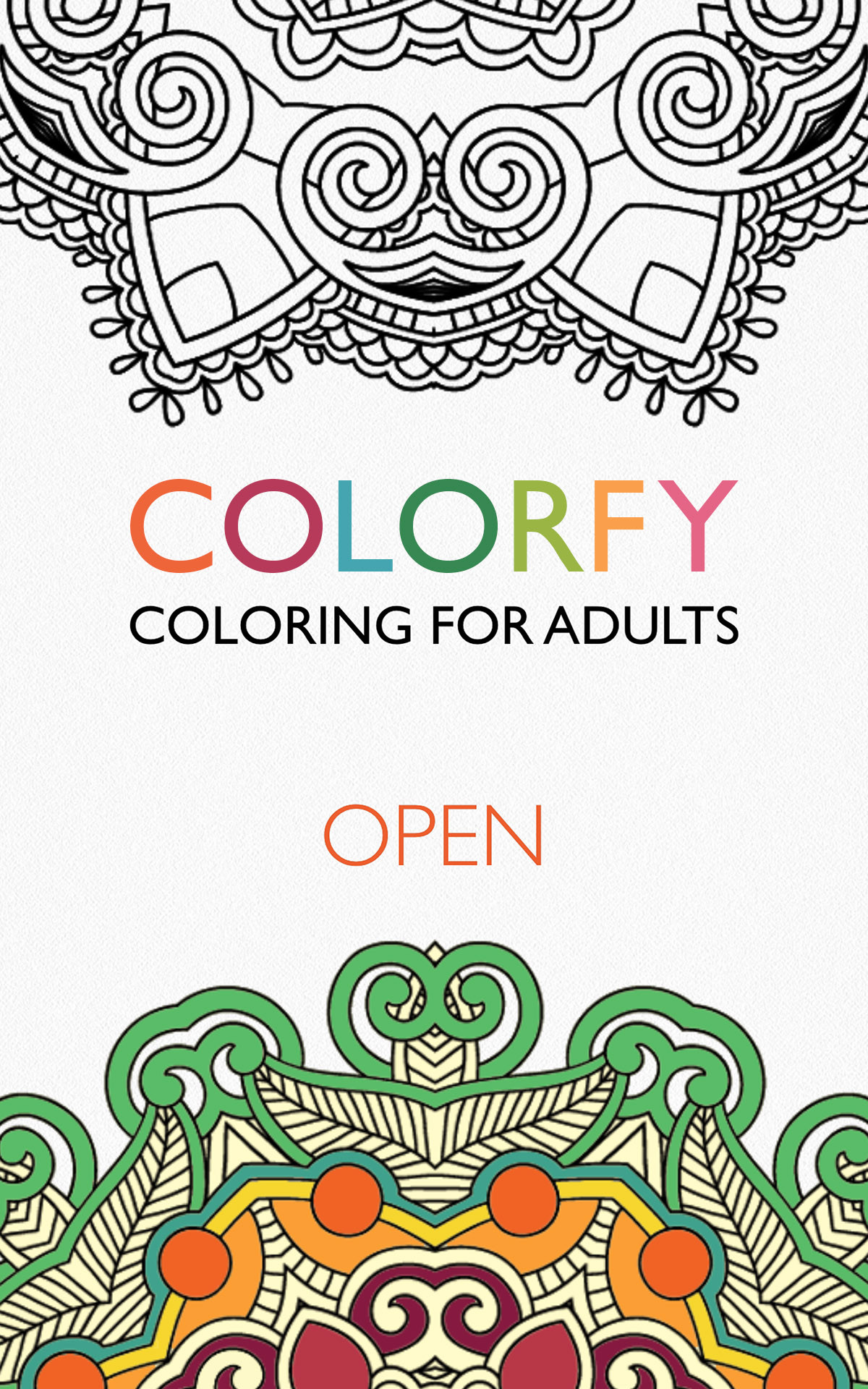 Colorfy Coloring Pages For Adults Colorfy Coloring Pages For Adults
